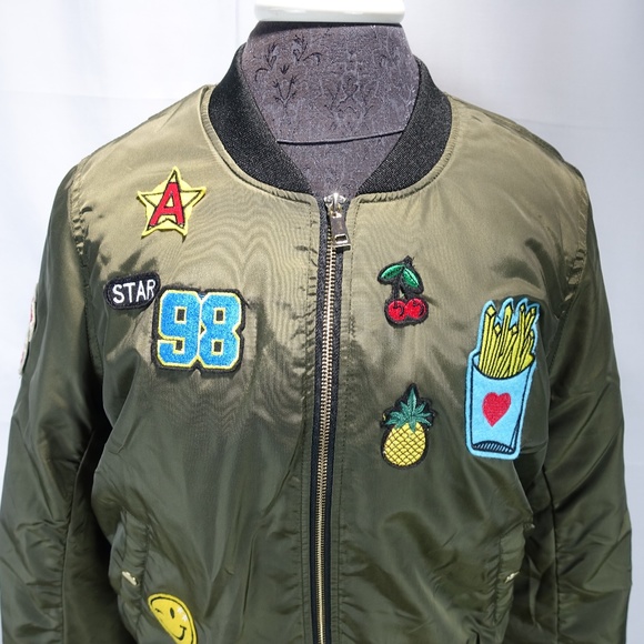 Sebby | Jackets & Coats | Sebby Women Drab Bomber Jacket Olive Green ...